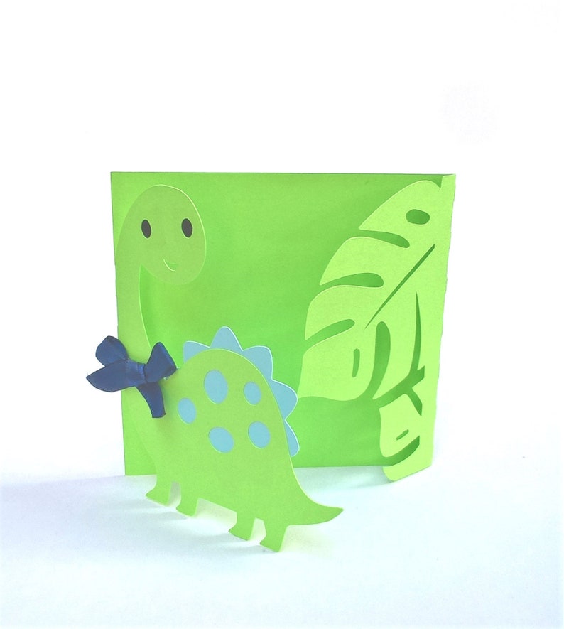 DINOSAUR BABY CARD. Svg Templates. Folding Card / Envelope. - Etsy Canada