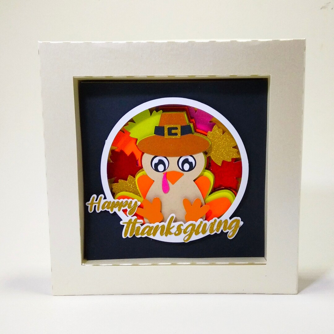 Svg Templates. THANKSGIVING SHADOW BOX. Multilayer Design. Home ...