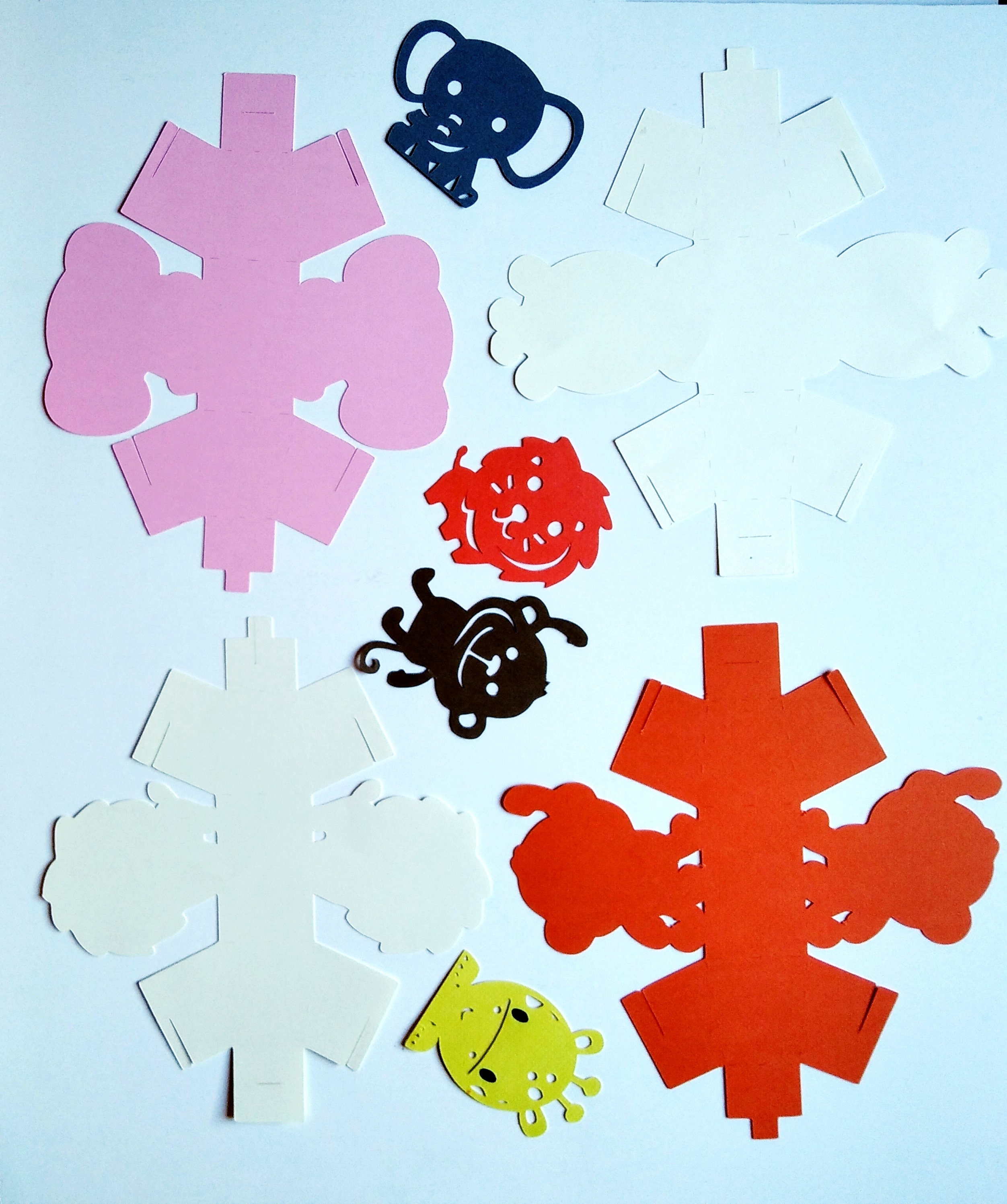 SAFARI BOXES SET. Svg Templates. Baby Shower. Favors Box. Svg - Etsy