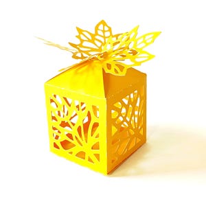 AUTUMN BOX. SVG Templates. Favor Box. Maple Leaf Design. Dxf ...
