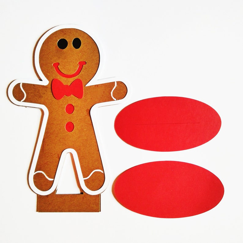 3D GINGERBREAD COUPLE. SVG Templates. Christmas Decoration. | Etsy