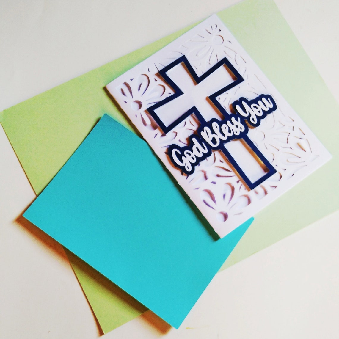 RELIGIOUS CARD. SVG Templates. Folding Card / Envelope. | Etsy