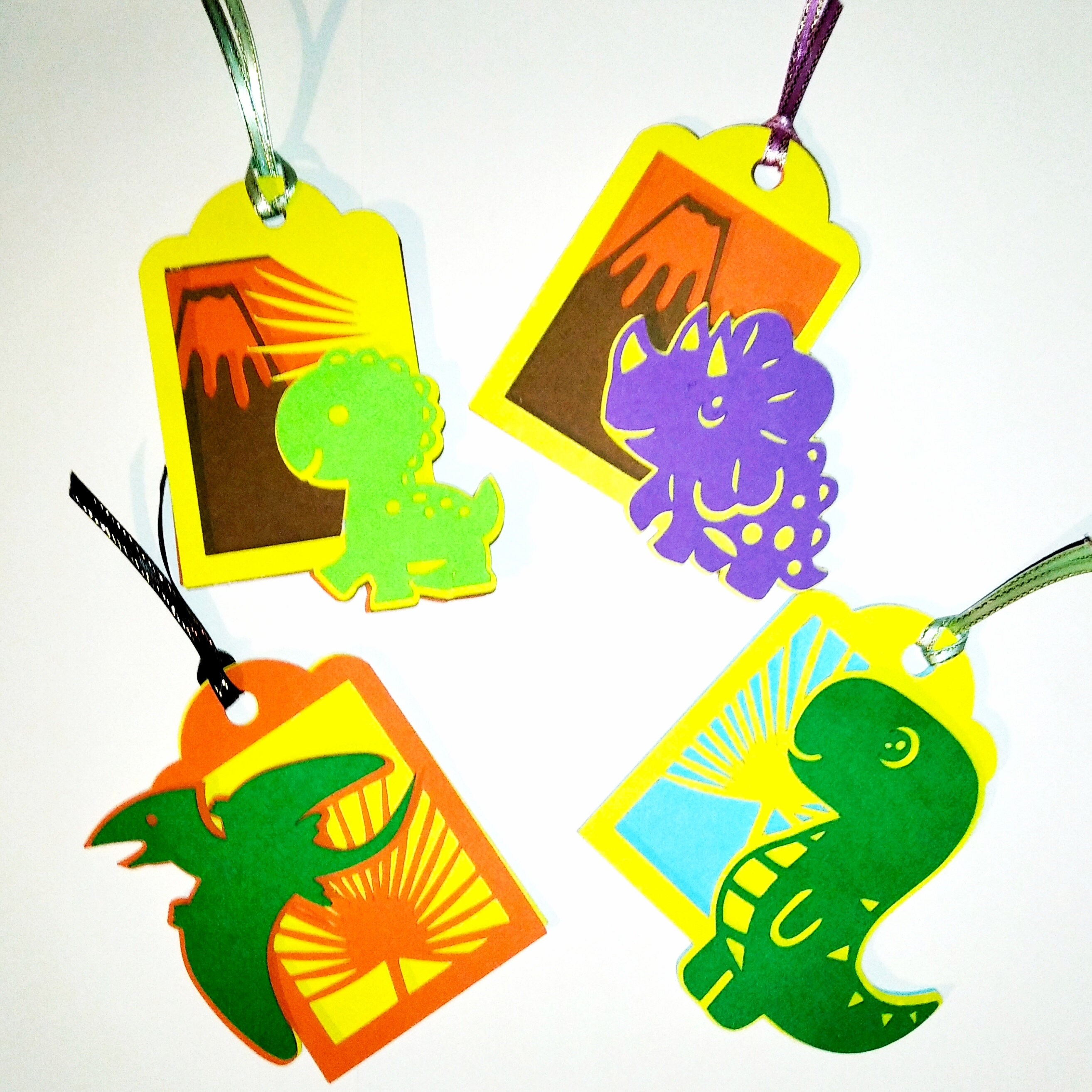 DINOSAURS TAGS SET. Svg Templates. Bookmarks Labels. Dxf - Etsy