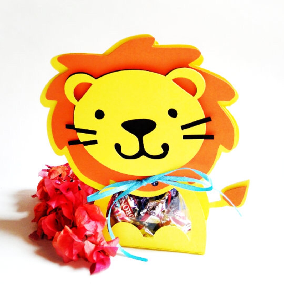 Svg Templates. LION CANDY HOLDER. Cut Files. Cricut, Silhouettecameo ...