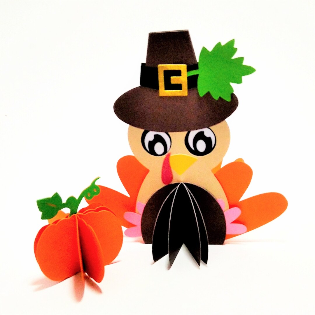 3D THANKSGIVING TURKEY. SVG Templates. Centerpieces. Home Decoration ...