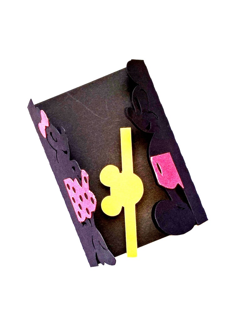 FOLDING CARD. SVG Templates. Mouse Couple. Cricut - Etsy