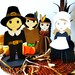 3D THANKSGIVING CHARACTERS. SVG Templates. Pilgrim and Native - Etsy