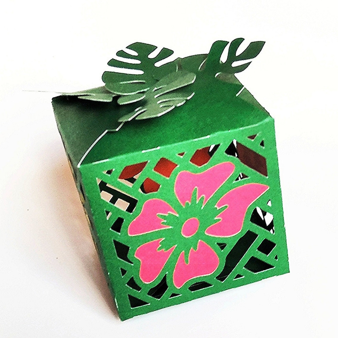 FLOWERS BOX. SVG Templates. Favor Box. Candy Box. Dxf | Etsy