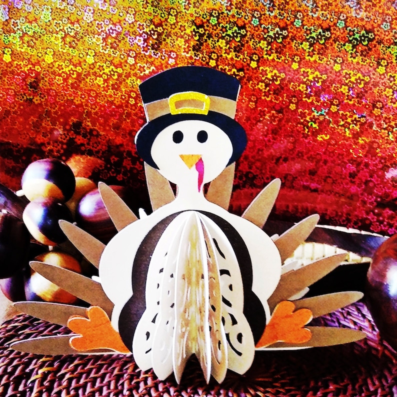 3D THANKSGIVING TURKEY. SVG Templates. Centerpieces. Home | Etsy