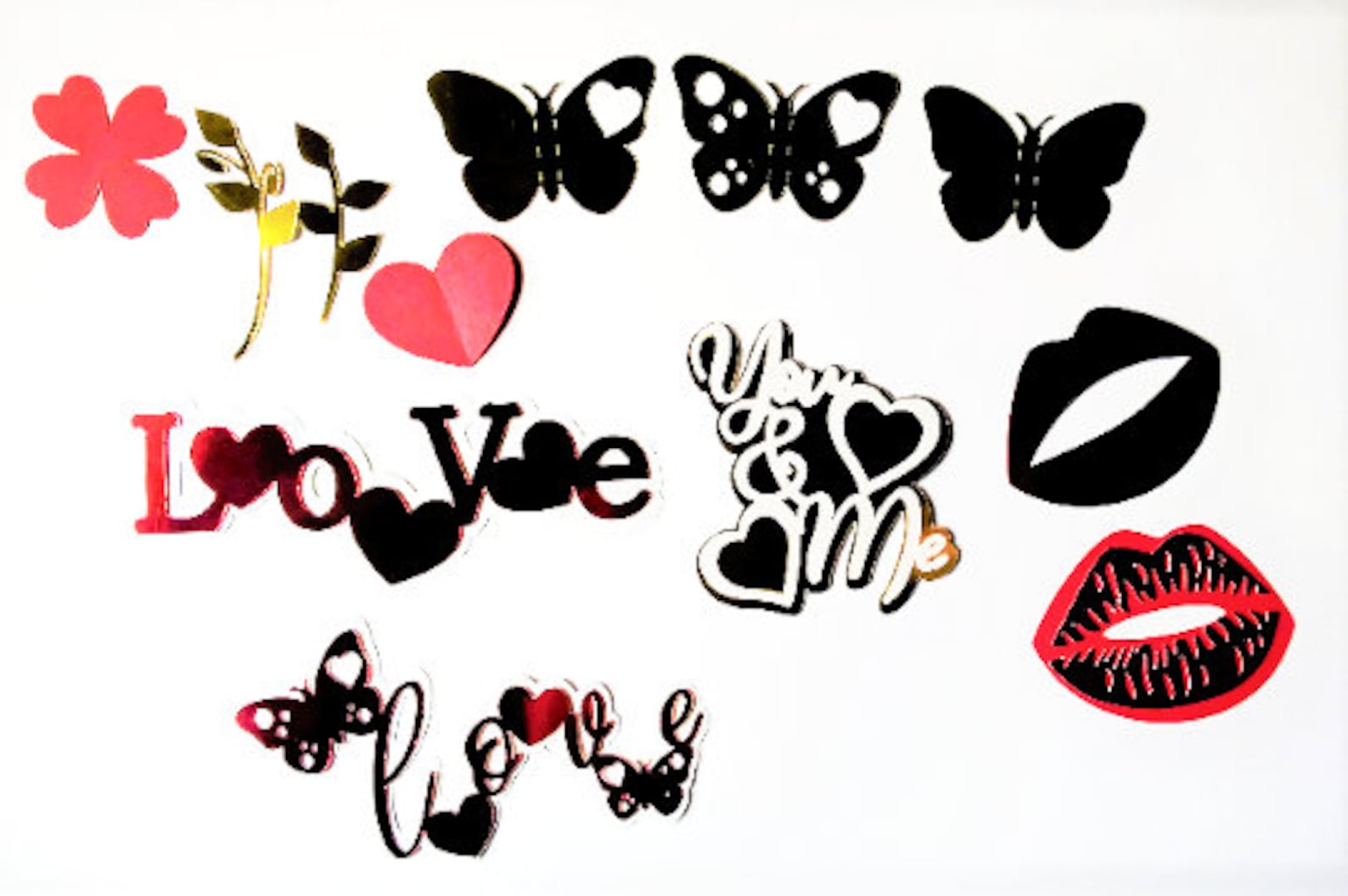 FAVOR BOX. SVG Templates. Includes Romantic Designs. | Etsy