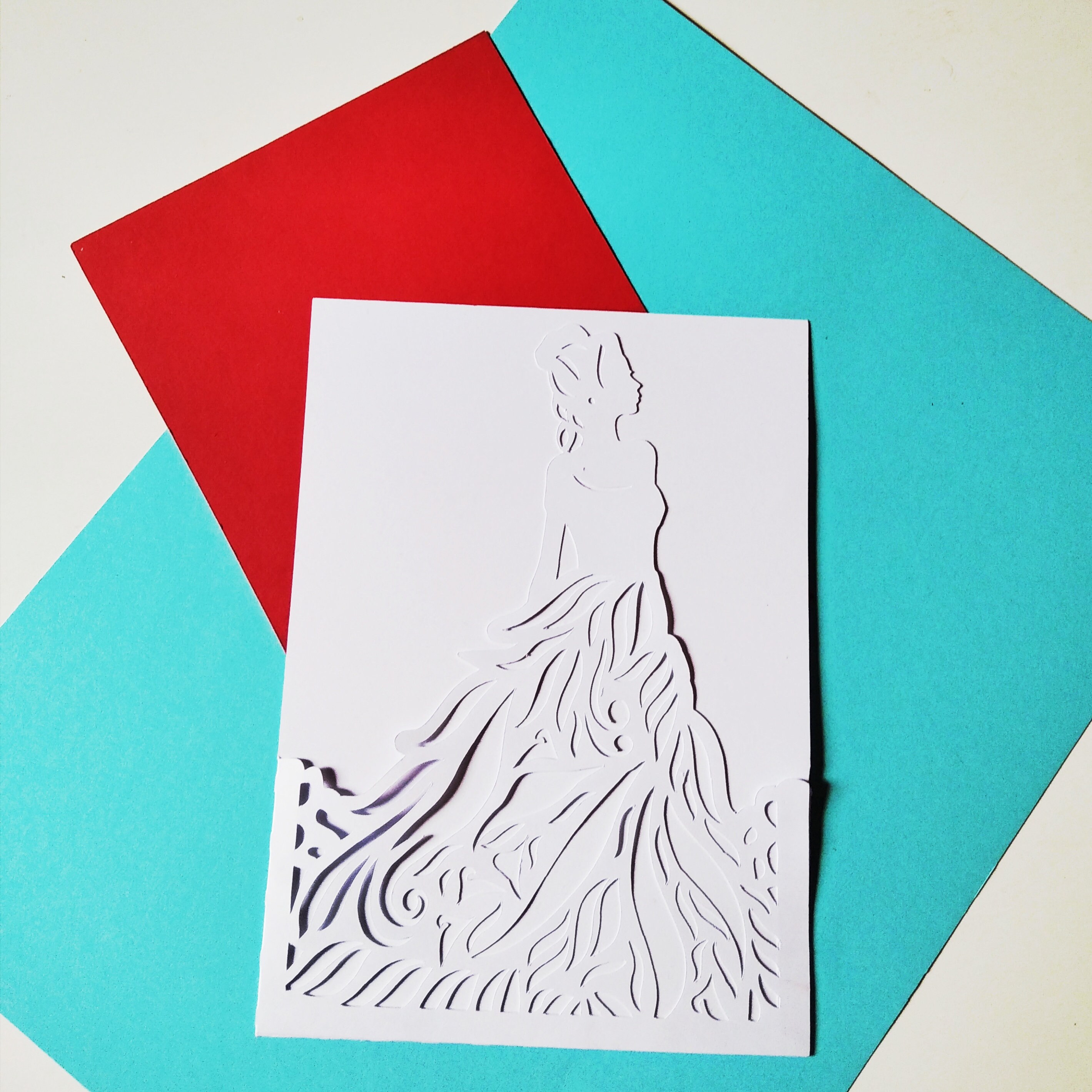 PRINCESS CARD. SVG Templates. Party Invitations. Pocket Card / - Etsy