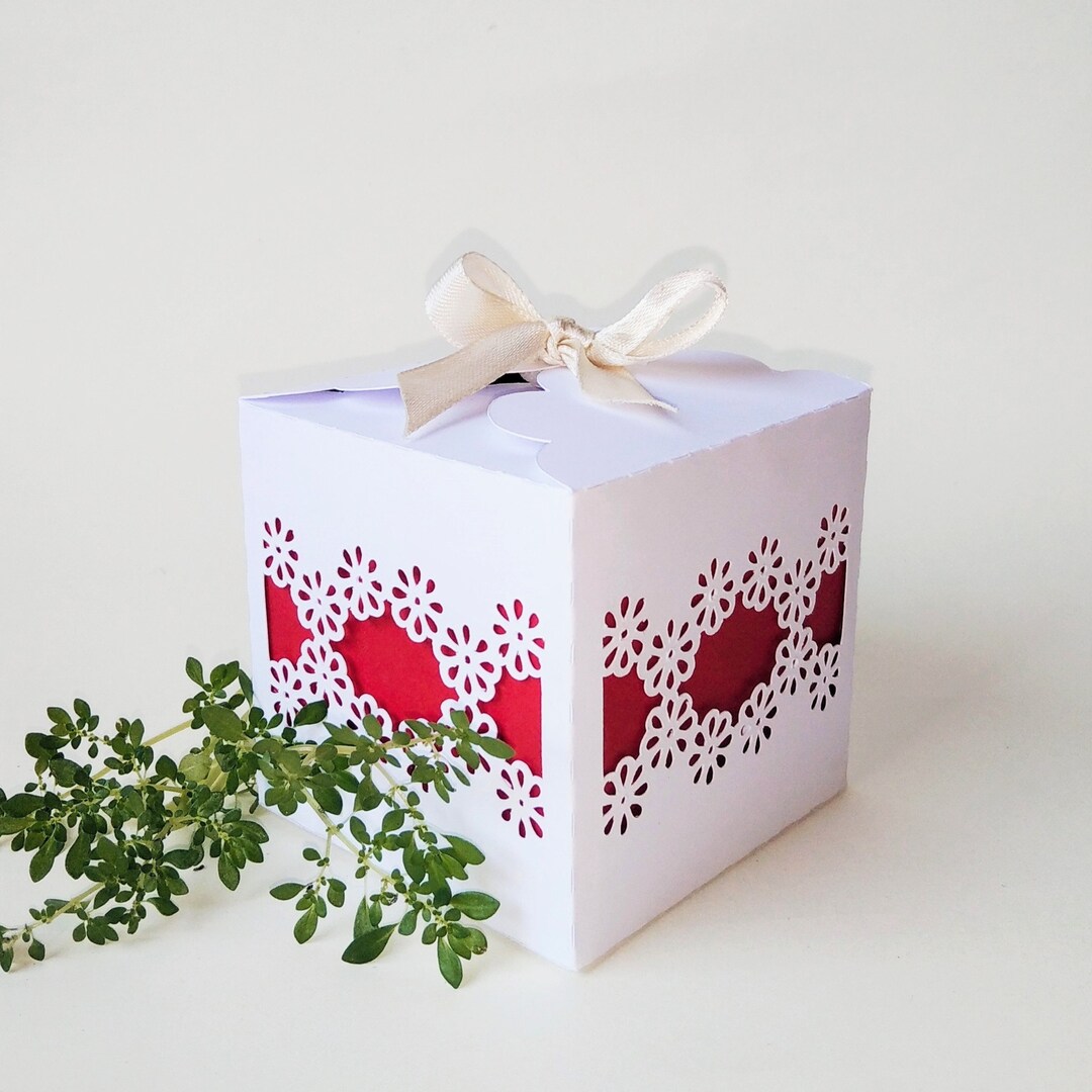 FAVOR BOX. SVG Templates. Flower Box. Wedding, Parties. Cricut ...
