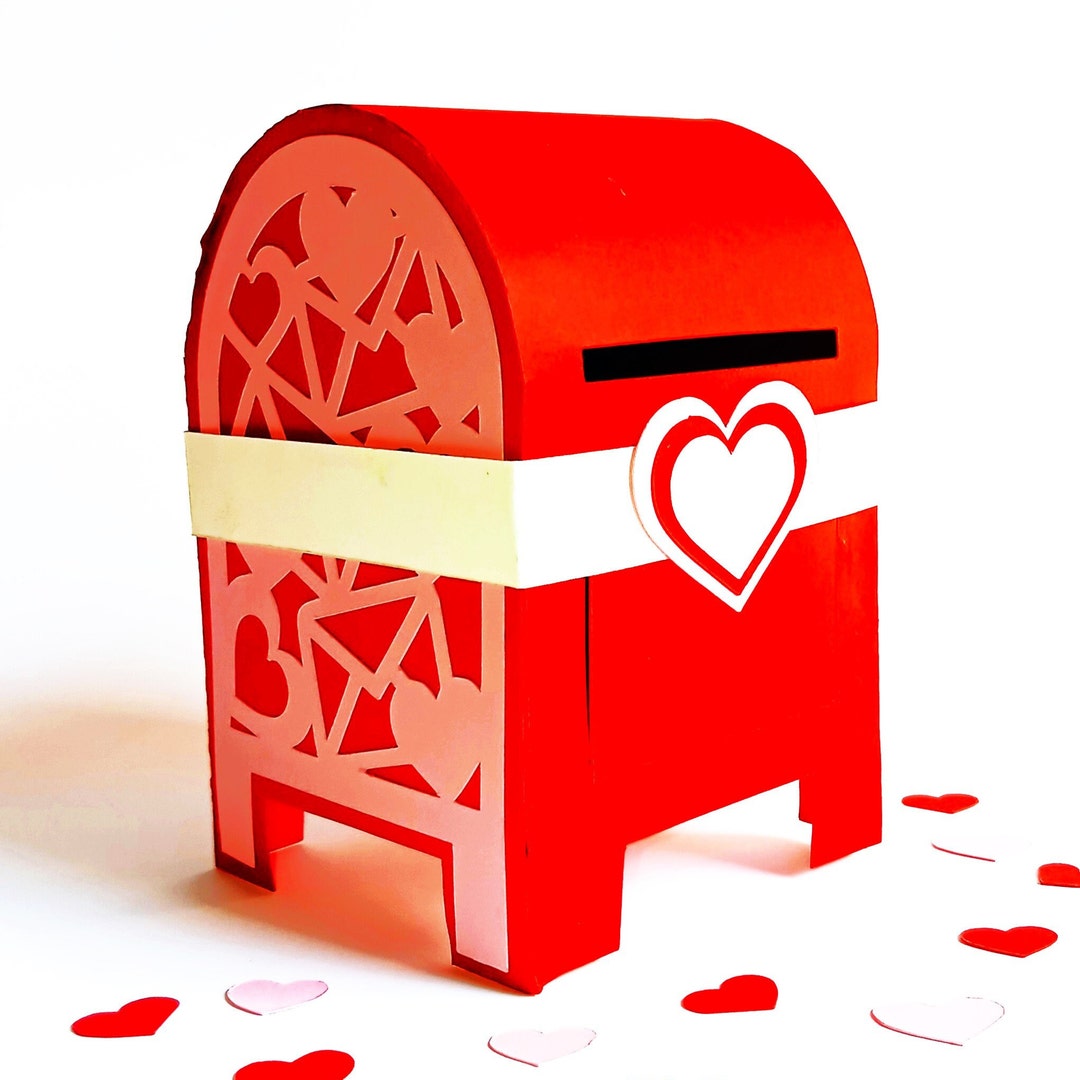 SVG ROMANTIC MAILBOX. Includes Card and Envelope Templates. Cricut ...