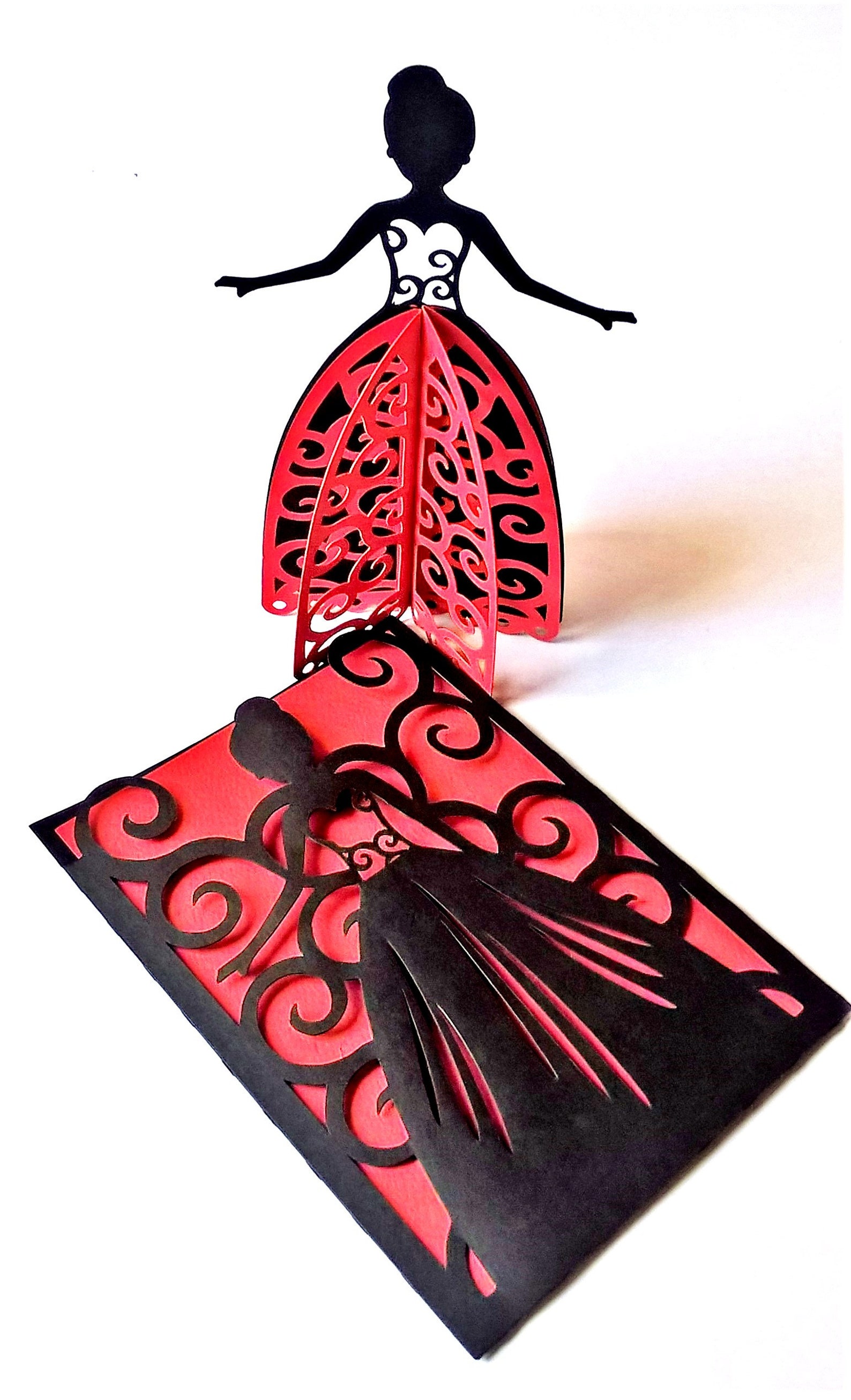 PRINCESS SET. SVG Templates. 3D Princess. Pocket Card / - Etsy