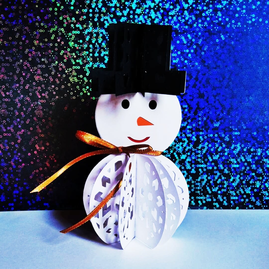 3D SNOWMAN. SVG Templates. CHRISTMAS Decoration. Snowflakes | Etsy