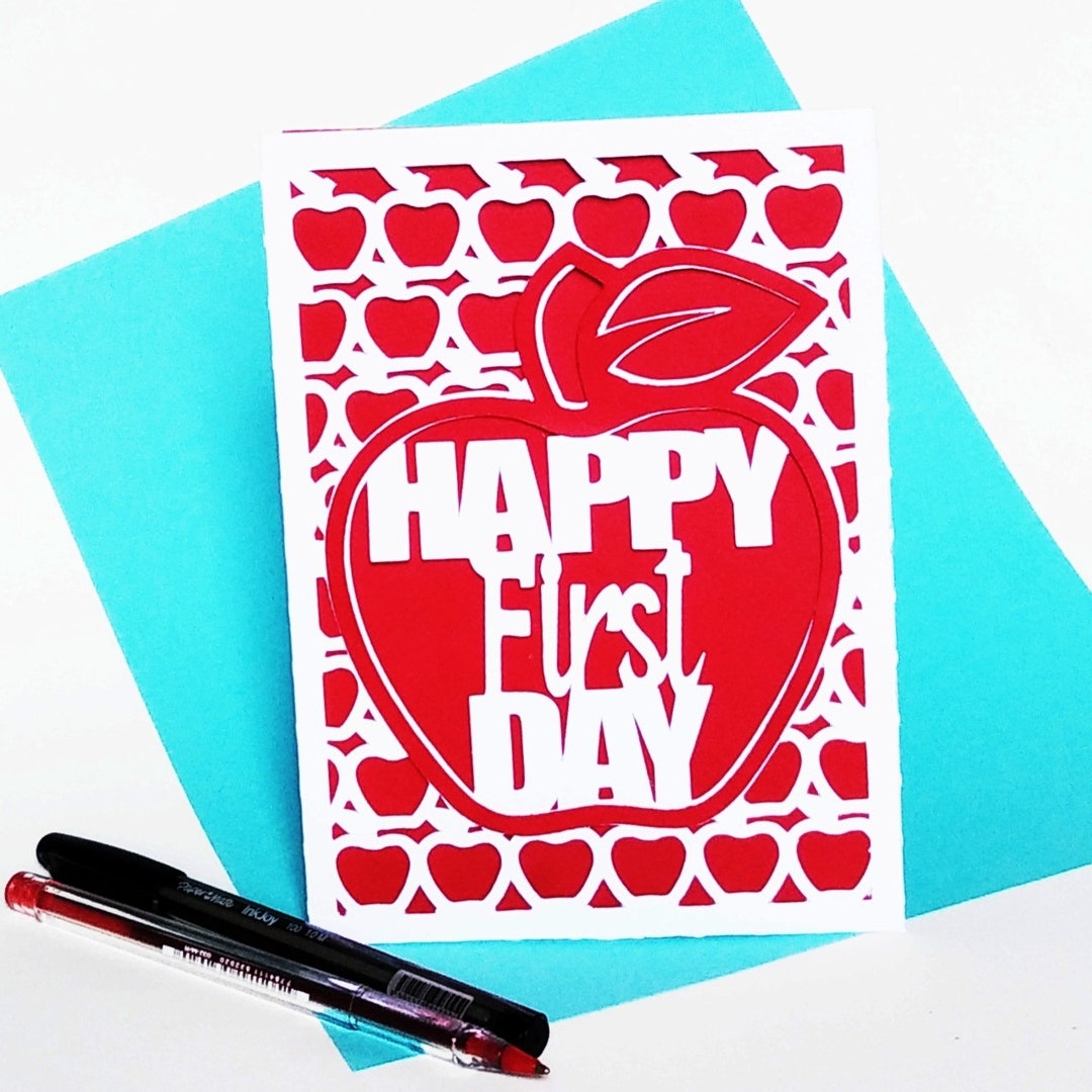 POCKET CARD. SVG Templates. Back to School. Greeting Card / Envelope ...