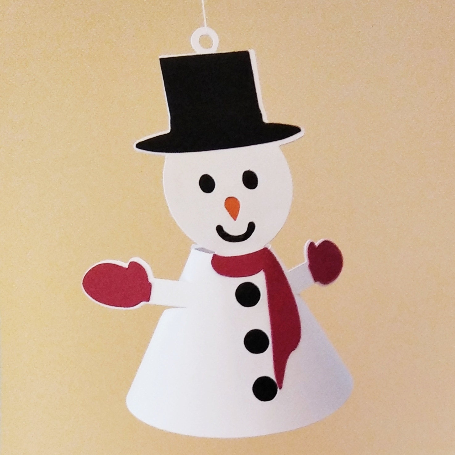 3D SNOWMEN SET. SVG Templates. Snowman Pendant. Christmas Tree | Etsy