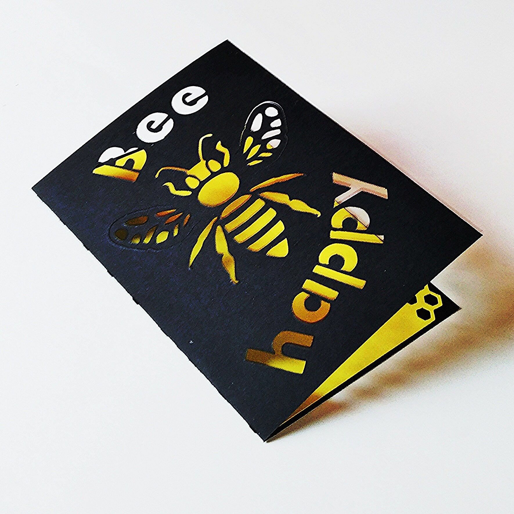 SVG Templates. BEE CARD. Folding Card. Silhouettecameo - Etsy