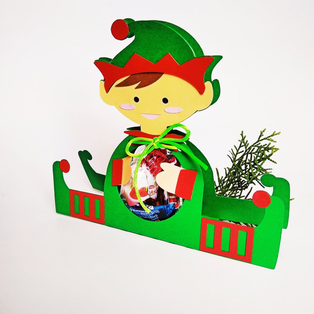 SVG Templates. ELF Candy Holder. CHRISTMAS Packaging. Christmas Tree ...