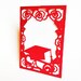 GRADUATION CARD. SVG Templates. Die-cut Roses. Cricut Silhouettecameo ...