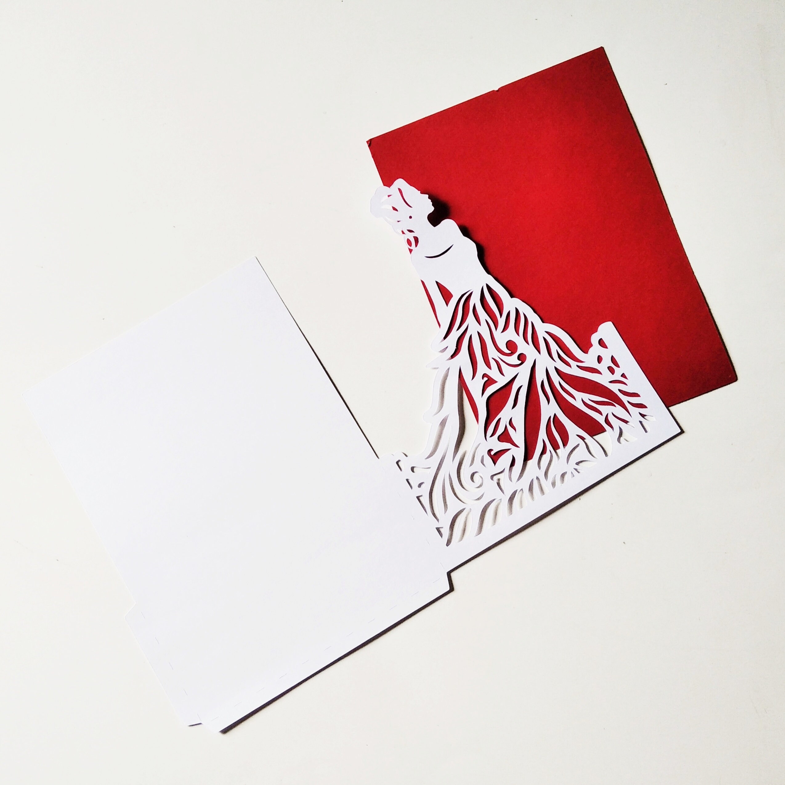 PRINCESS CARD. SVG Templates. Party Invitations. Pocket Card / - Etsy