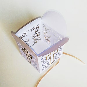 RELIGIOUS BOX. SVG Templates. Favor Box. Flowers Design. Dxf - Etsy
