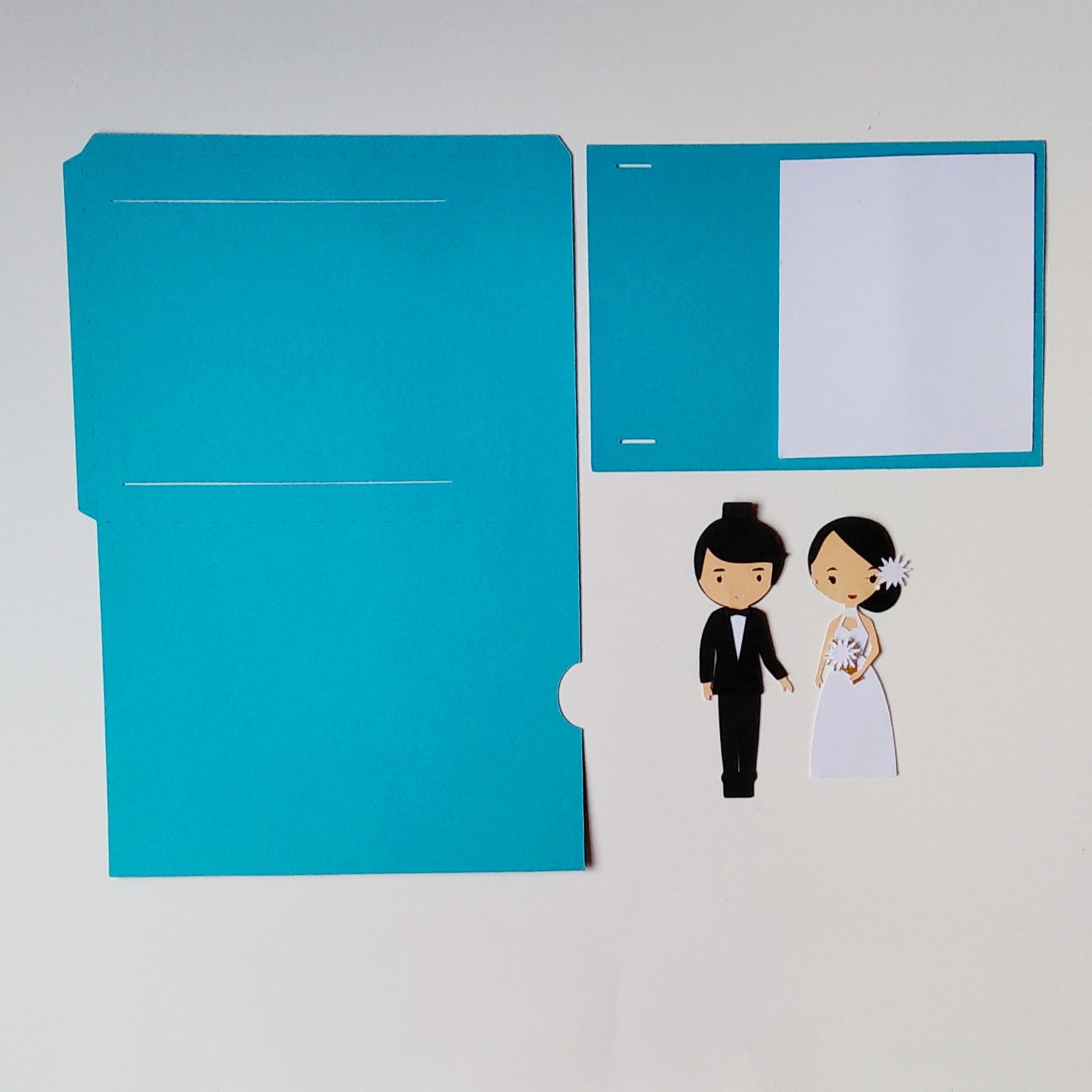 WEDDING SLIDER CARD. Svg Templates. Wedding Invitations. Dxf | Etsy