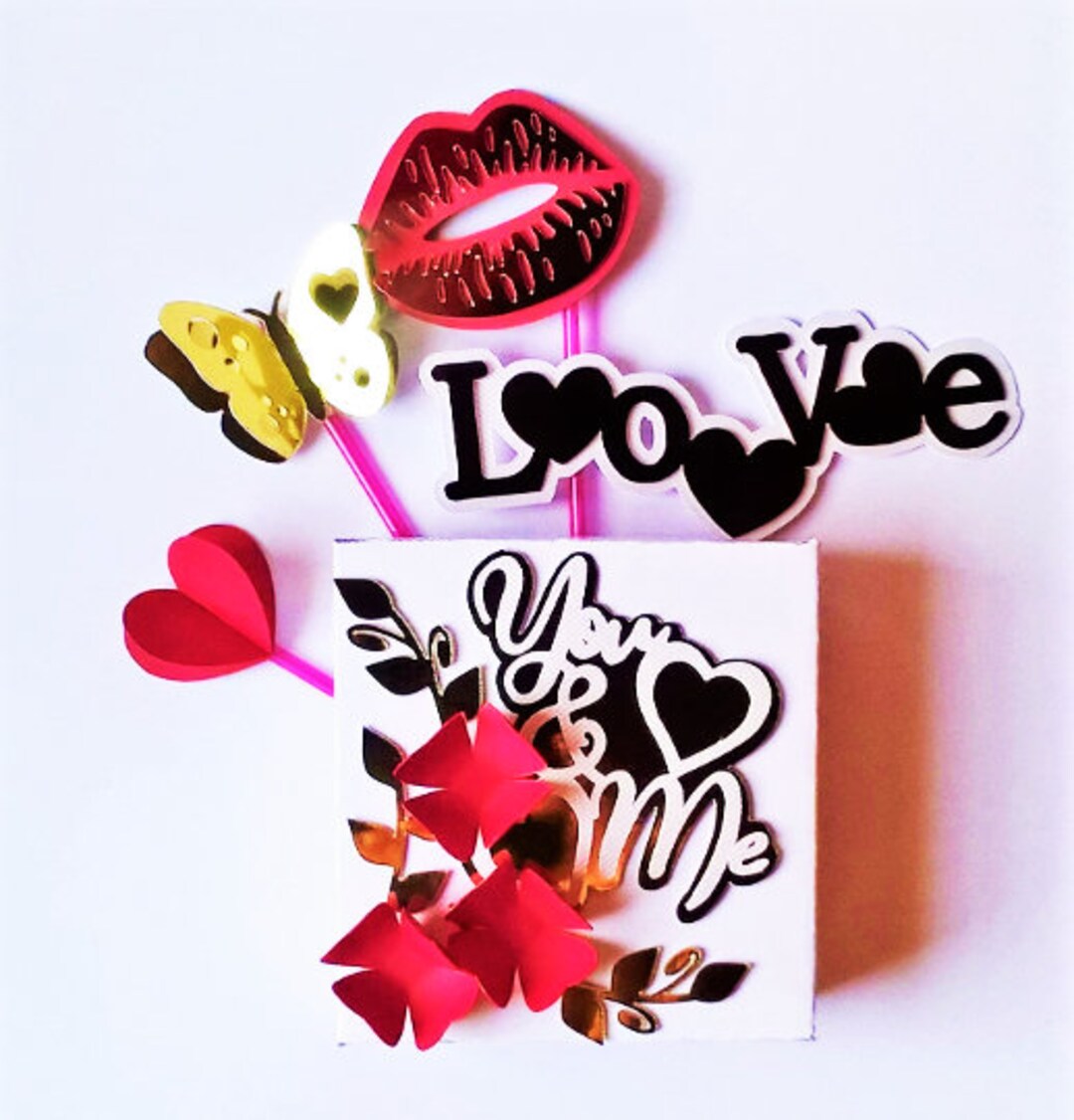 FAVOR BOX. SVG Templates. Includes Romantic Designs. Cricut ...