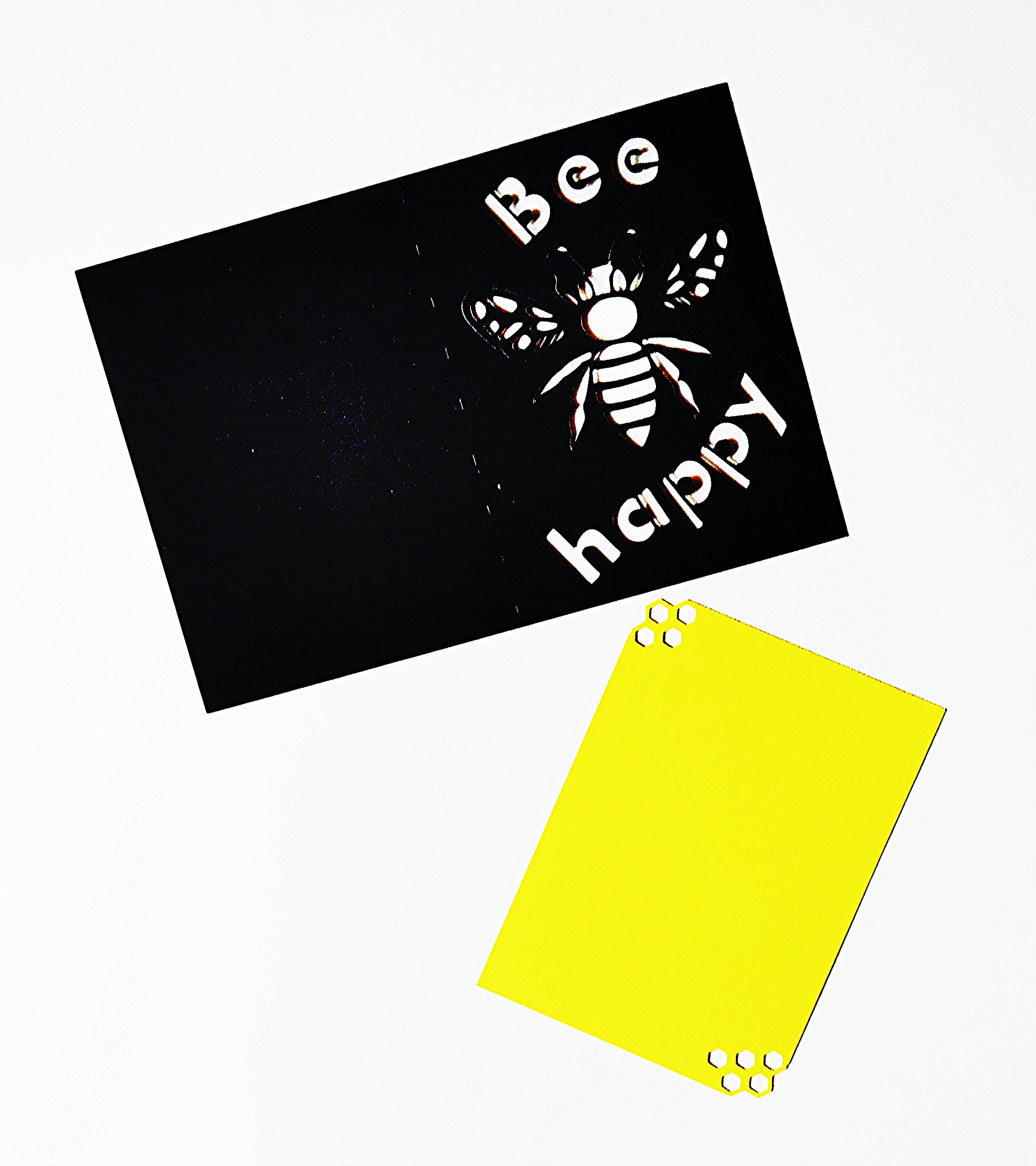 SVG Templates. BEE CARD. Folding Card. Silhouettecameo - Etsy