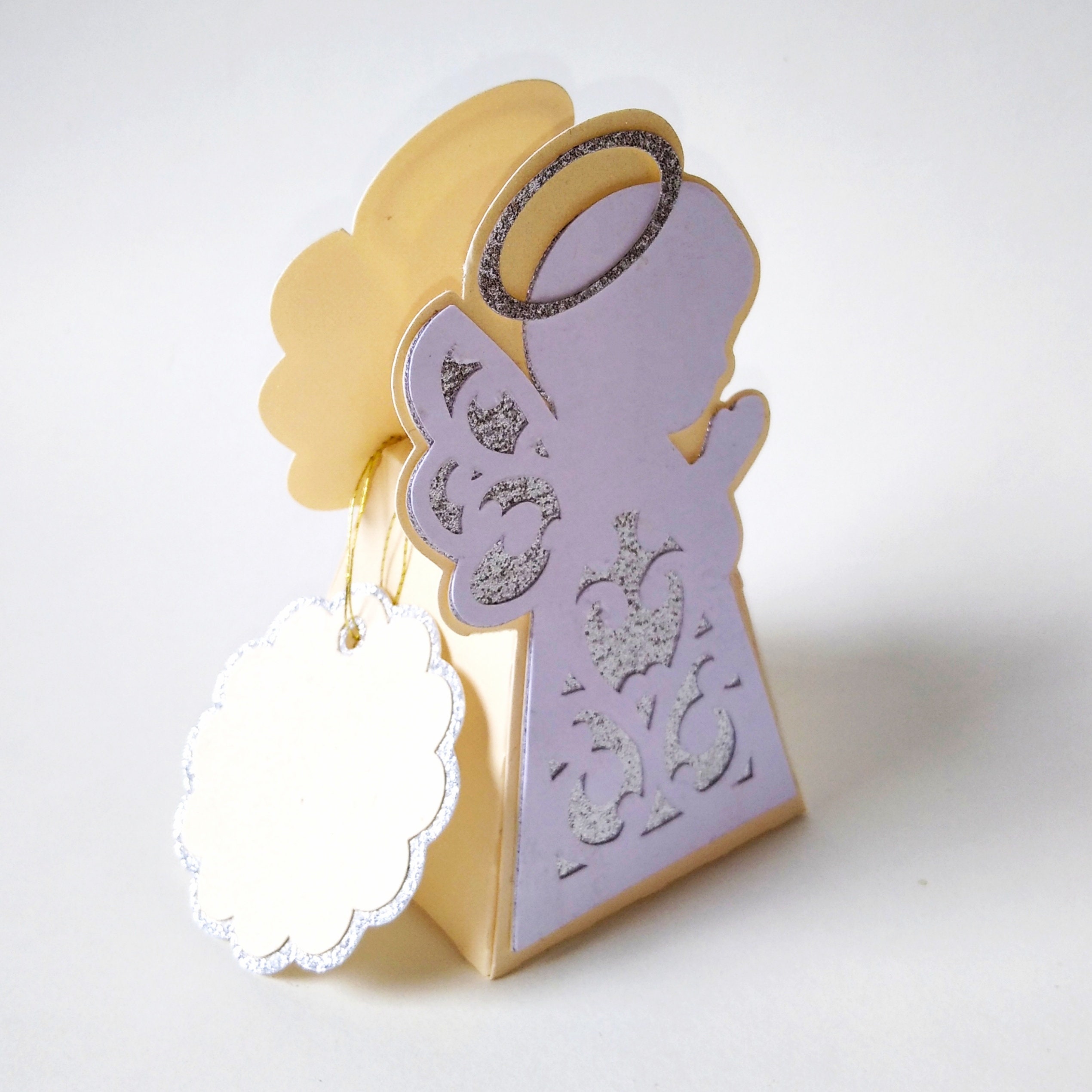 ANGEL BOX. SVG Templates. Favor Box. Religious Box. Dxf - Etsy