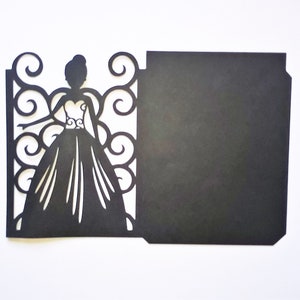 PRINCESS SET. SVG Templates. 3D Princess. Pocket Card / Envelope. Party ...