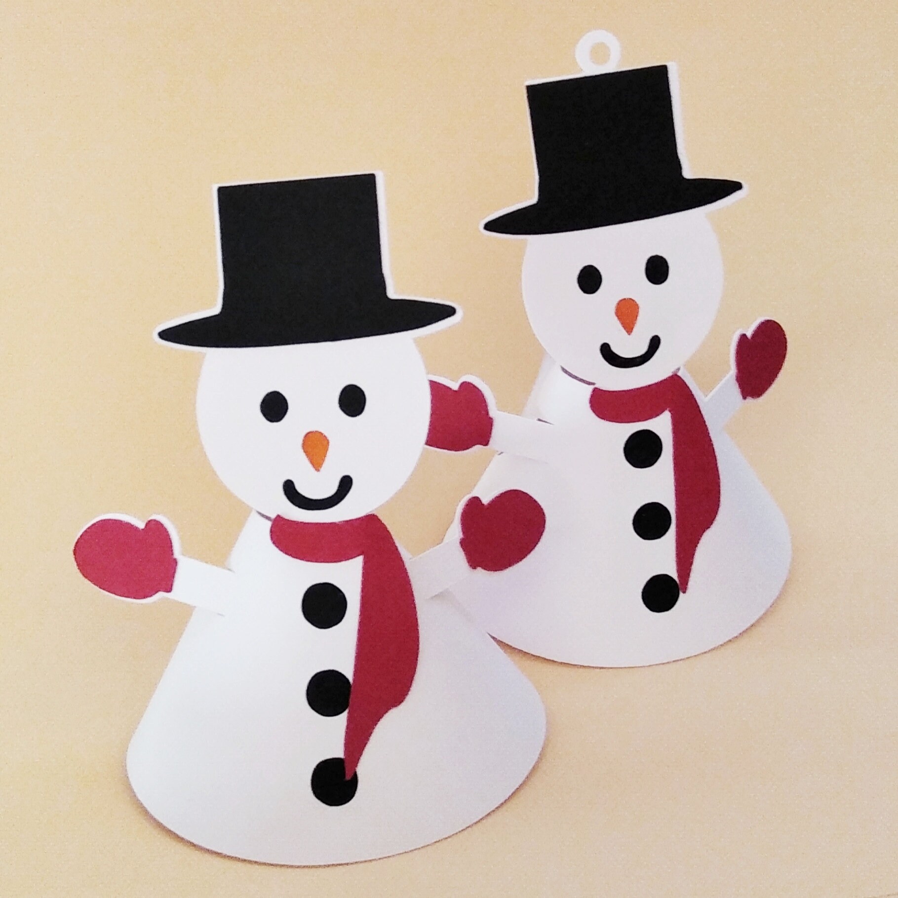 3D SNOWMEN SET. SVG Templates. Snowman Pendant. Christmas Tree | Etsy