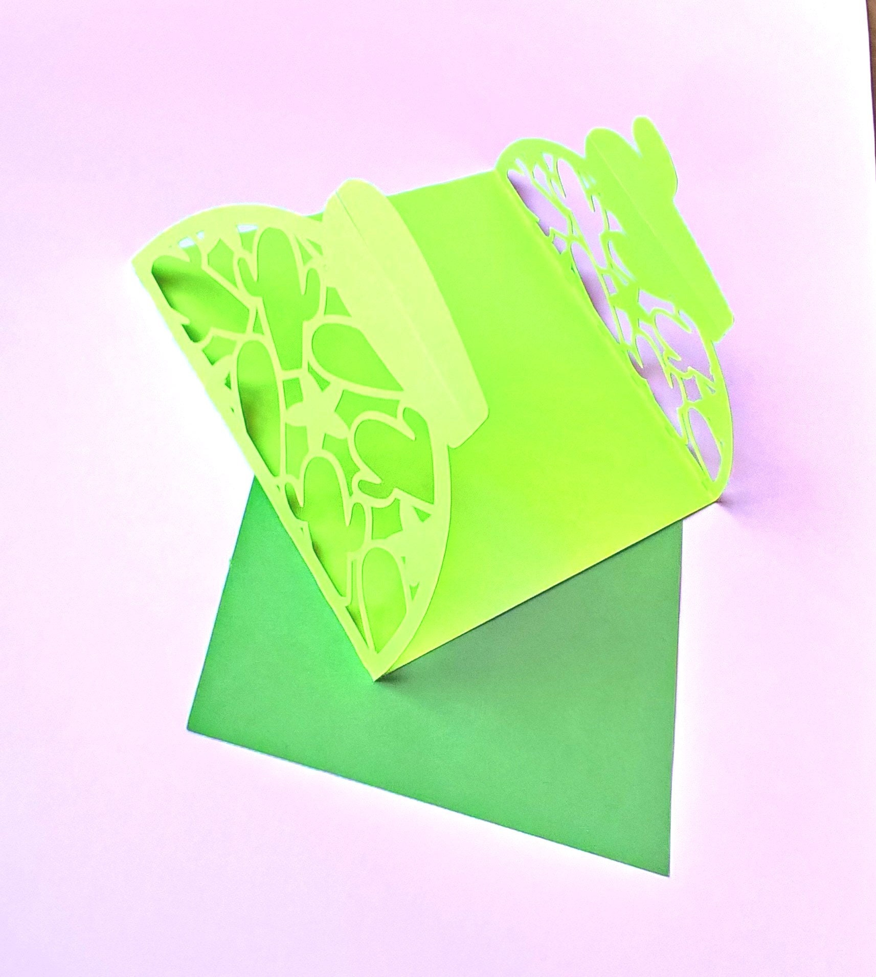 KLAPPKARTE. SVG Vorlagen. 3D Kaktus Karte / Umschlag. Dxf - Etsy Schweiz