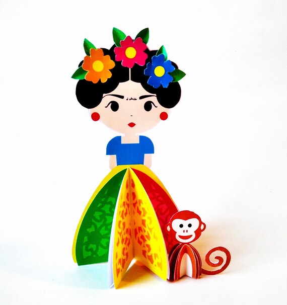 3D FRIDA. PRINTABLE TEMPLATES for Manual Cutting. Mexican - Etsy