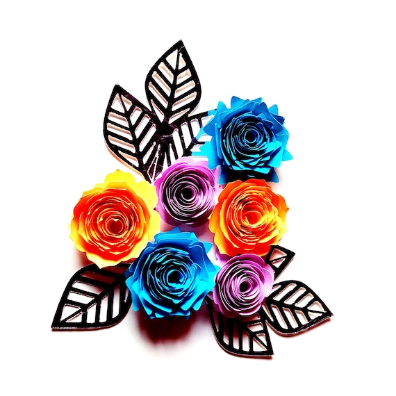 3D FLOWER SET. SVG Templates. 3 Different Flower Designs. - Etsy