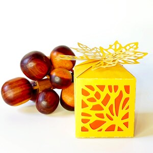 AUTUMN BOX. SVG Templates. Favor Box. Maple Leaf Design. Dxf ...