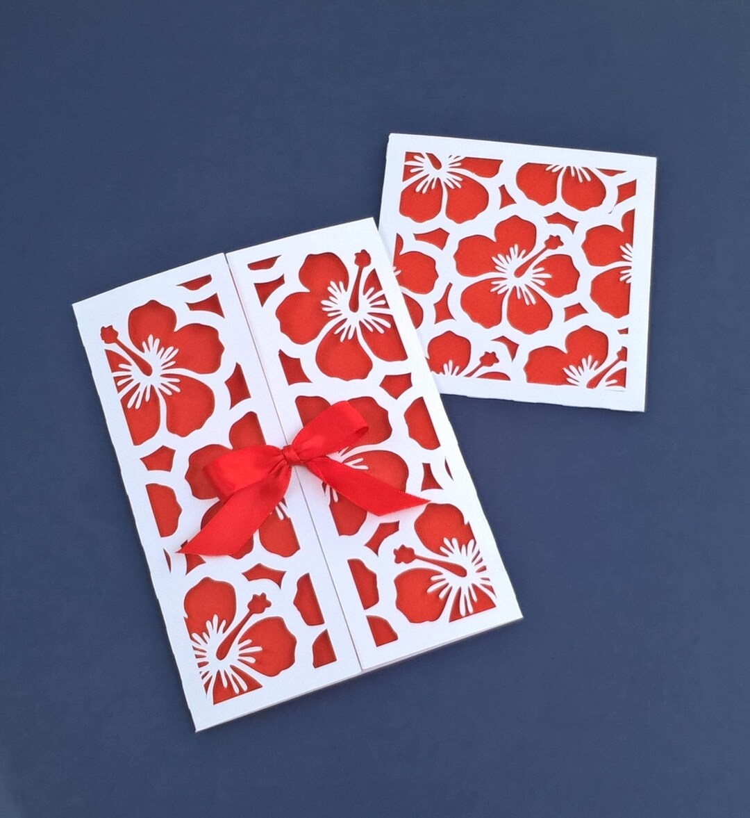 FLOWER CARDS SET. Svg Templates. Folding and Pocket Card. Instant ...