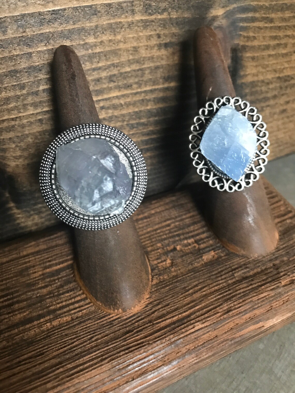 Raw Crystal Rings - Etsy