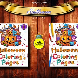 Kids' Halloween Party Printable Coloring Sheets Spooky Ghost Pages for ...