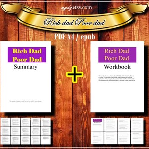 Instant Download, Rich Dad Poor Dad Summary Workbook, Robert Kioaski ...
