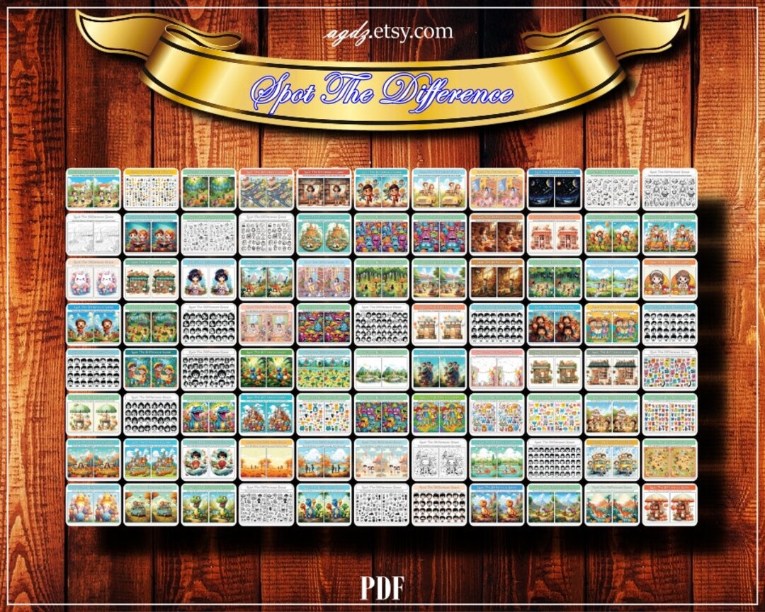 Printable Fairy Realm Spot the Difference Game for Preschool Fun ...