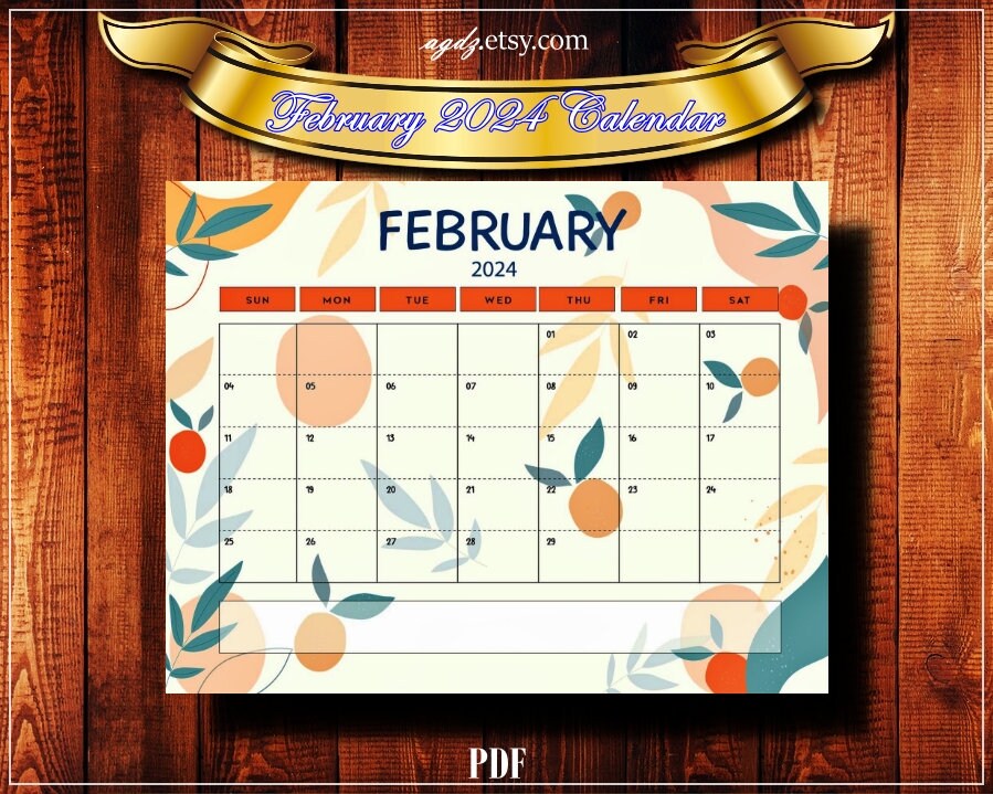 117 PAGES February 2024 Editable Calendar-sweet Desserts Theme ...