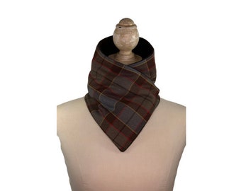Outlander Collar Tartan Scarf Neck Warmer | Etsy