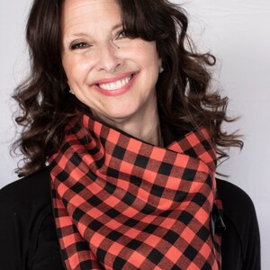 Buchanan Blue Tartan Cowl Scarf - Neck Warmer - Etsy