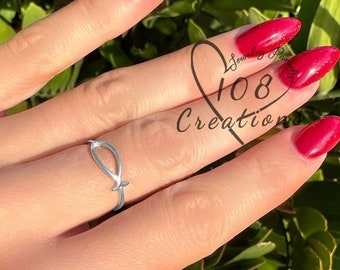 4mm Ichthys Fish Eternity Ring Christians Fish Symbol - Etsy