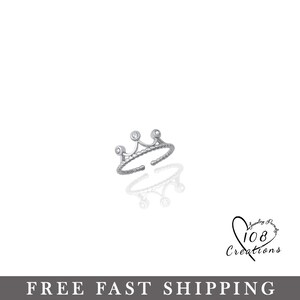 Pave Crown Toe Ring for Queens Royal Toe Ring Princess - Etsy