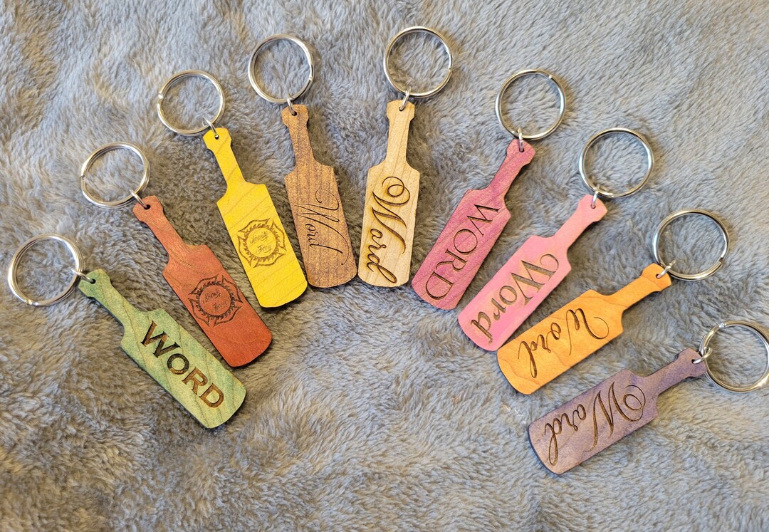 Personalized Spanking Paddle Key Chain 2 1/2" Laser Engraved - Etsy