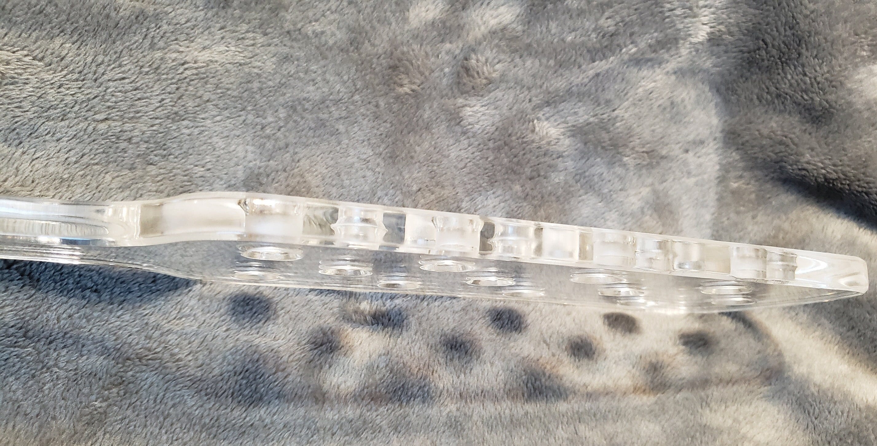 Clear Spanking Paddle With Holes 12