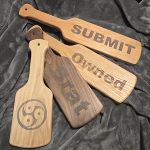 Raised Letters Personalized Spanking Paddle and Laser Engraved 12"-18 ...
