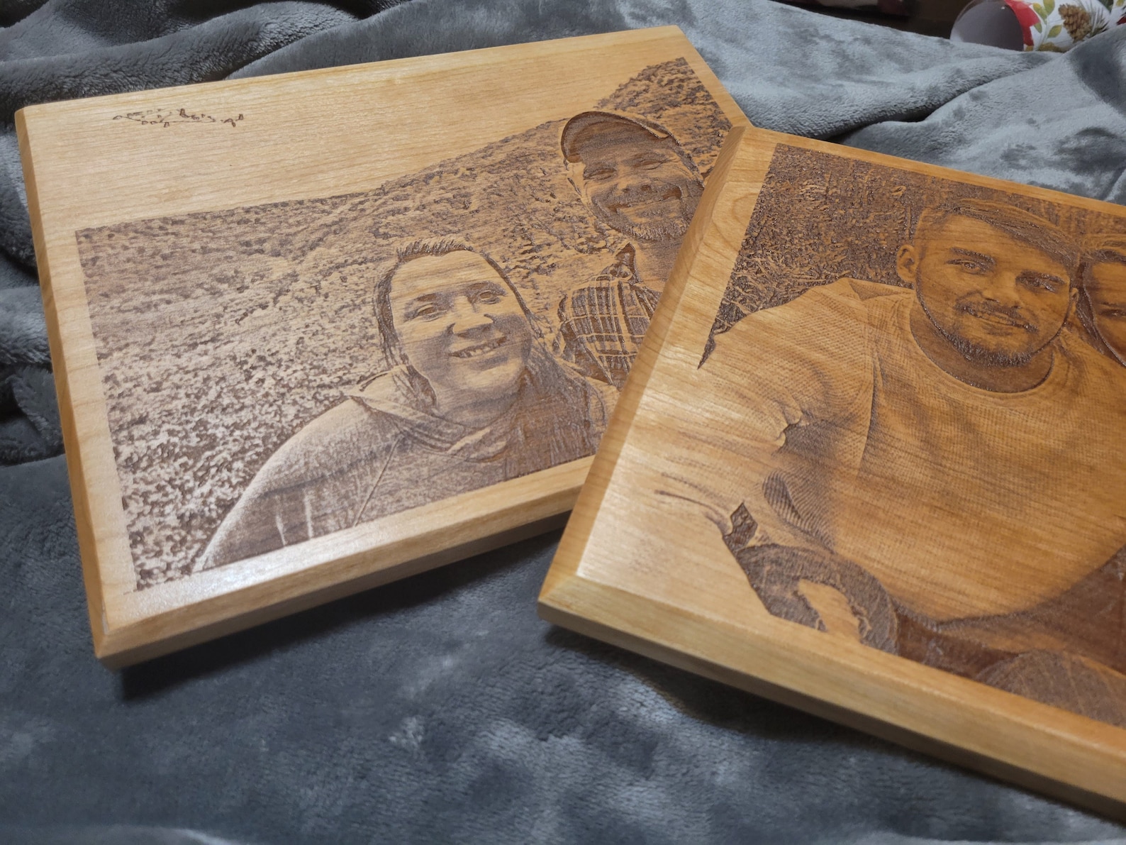 Laser Engraved Photo Cherry Wood Plaque - Etsy